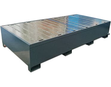 Powder coated steel double IBC containment bund - WSSA